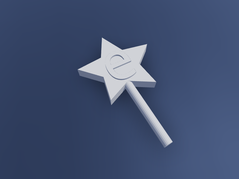 Magic "E" Wand 2 : Toybox - 3D Print Your Own Toys