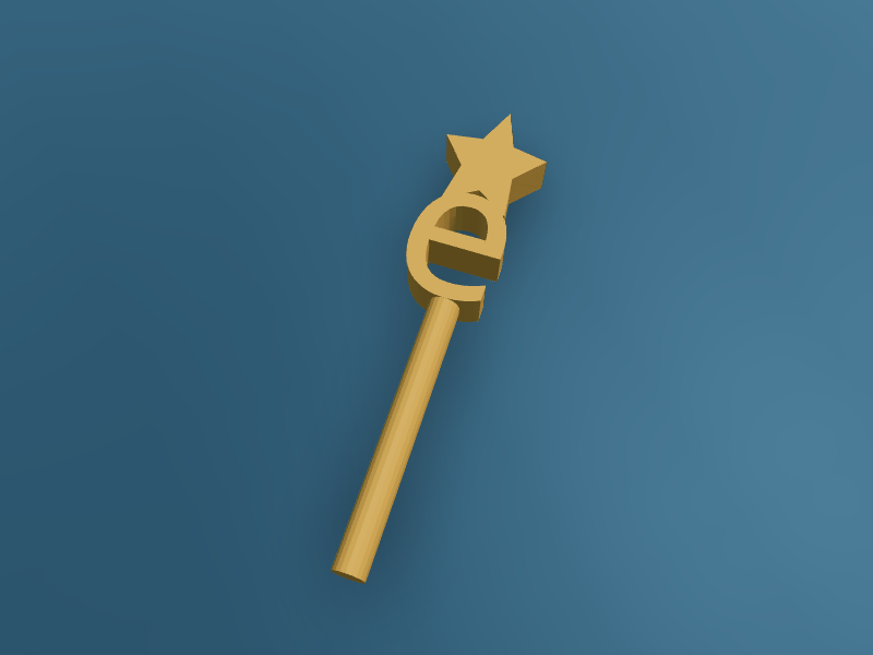 Magic "E" Wand 1 : Toybox - 3D Print Your Own Toys