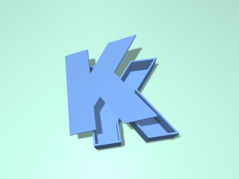 K Letter Box : Toybox - 3D Print Your Own Toys