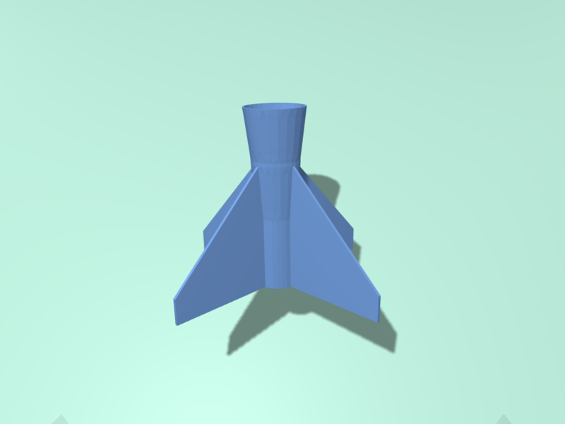 Ballon Rocket Fins : Toybox - 3D Print Your Own Toys