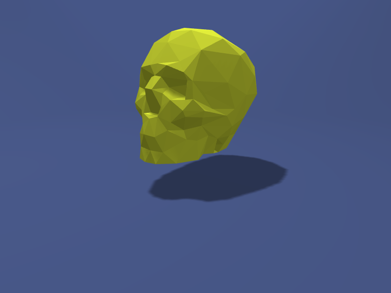 Low Poly Skull : Toybox - 3D Print Your Own Toys