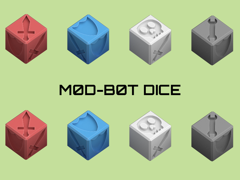 Mod-Bot Dice : Toybox - 3D Print Your Own Toys