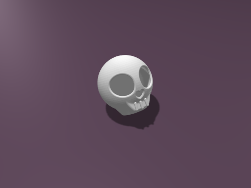 Cute Skull : Toybox - 3D Print Your Own Toys