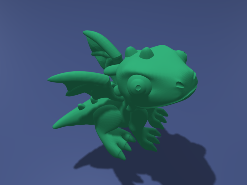 Cute Dragon : Toybox - 3D Print Your Own Toys