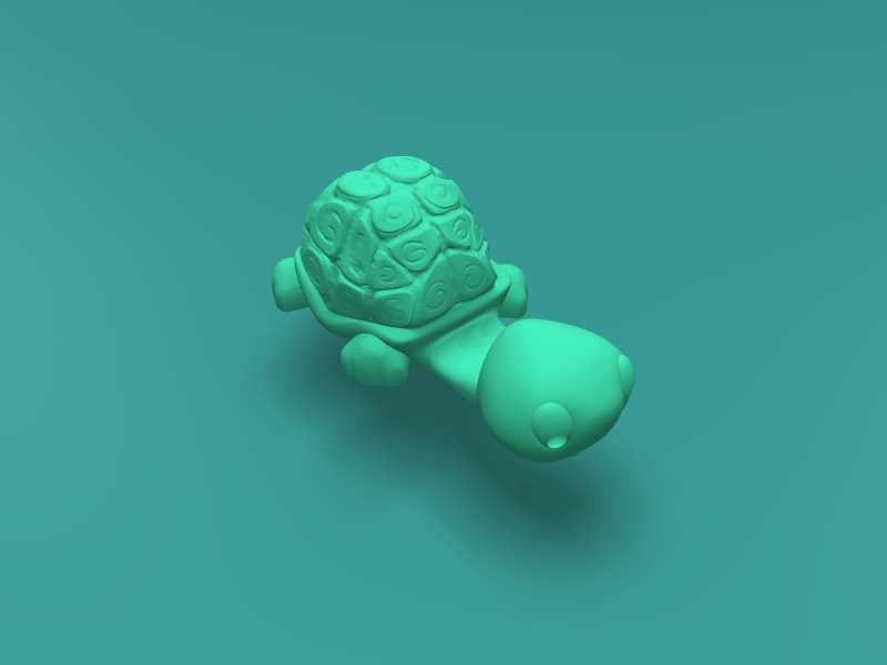 Turtle keychain/smartphone stand : Toybox - 3D Print Your Own Toys