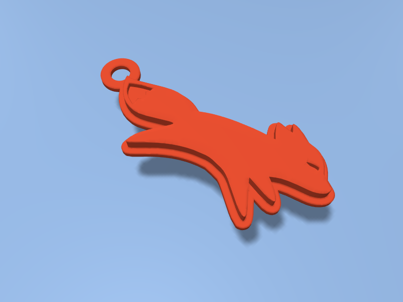 Fox Keychain : Toybox - 3D Print Your Own Toys