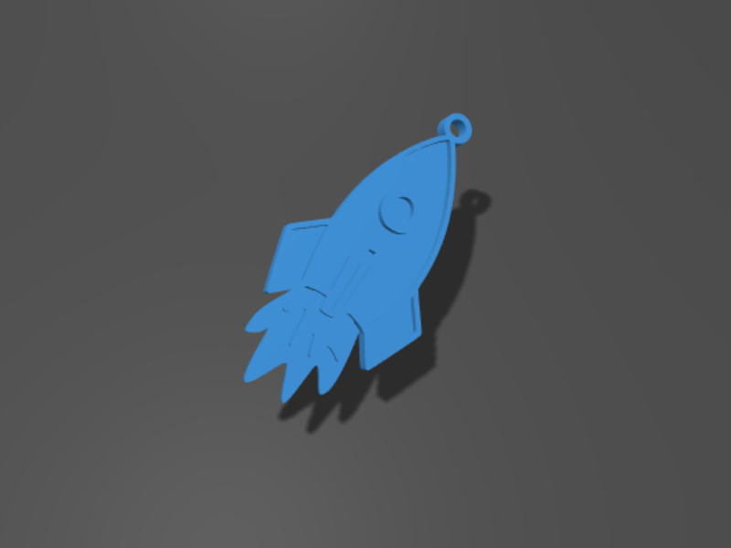 Rocket Keychain : Toybox - 3D Print Your Own Toys