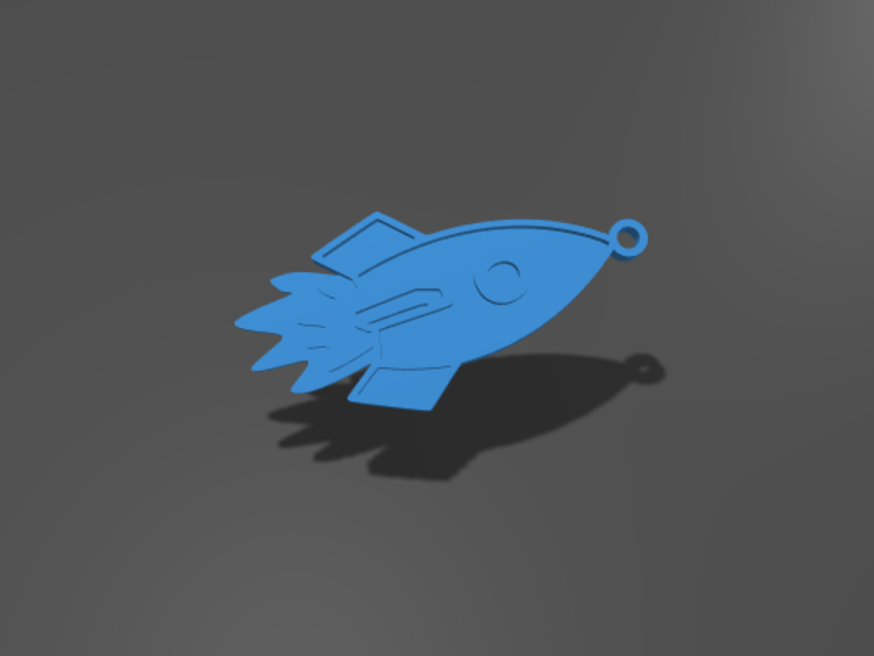 Rocket Keychain : Toybox - 3D Print Your Own Toys