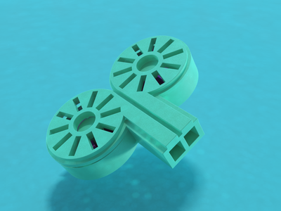 Mini Siren Whistle: Toybox - 3D Print Your Own Toys!