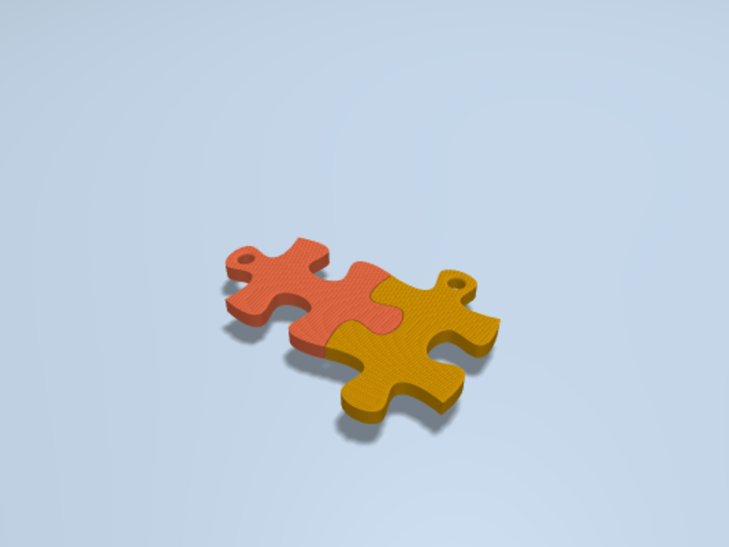 Puzzle Keychain : Toybox - 3D Print Your Own Toys
