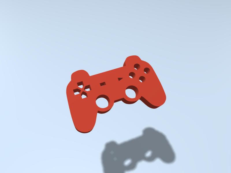 Game Controller Keychain : Toybox - 3D Print Your Own Toys