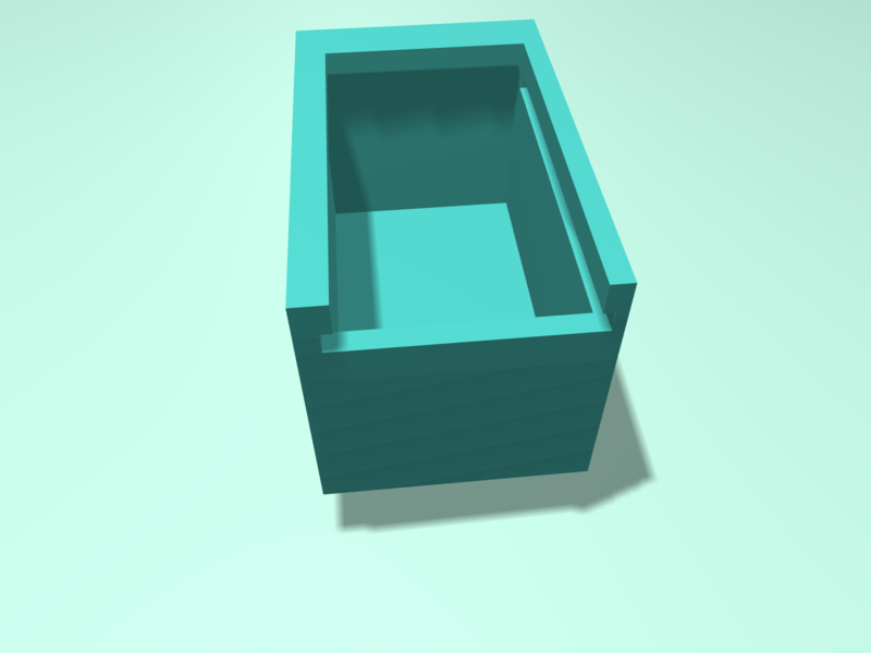 Large container with slide-able lid : Toybox - 3D Print Your Own Toys