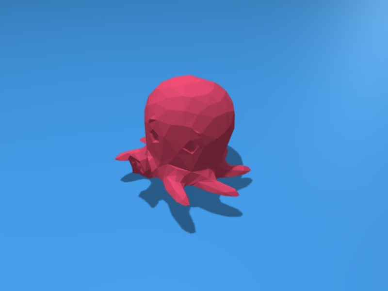 Low Poly Octopus : Toybox - 3D Print Your Own Toys