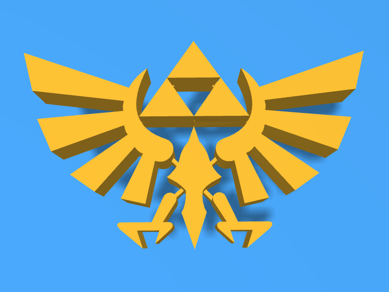 Zelda Triforce Emblem : Toybox - 3D Print Your Own Toys