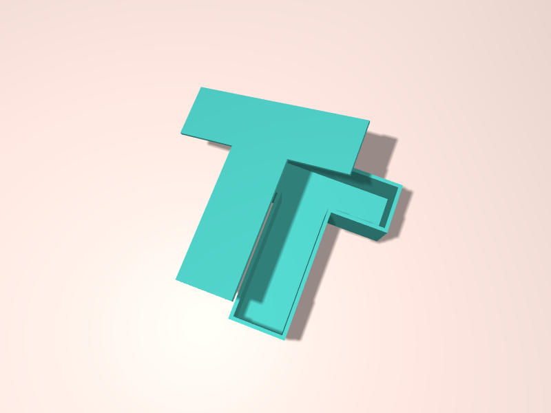 T Letter Box : Toybox - 3D Print Your Own Toys