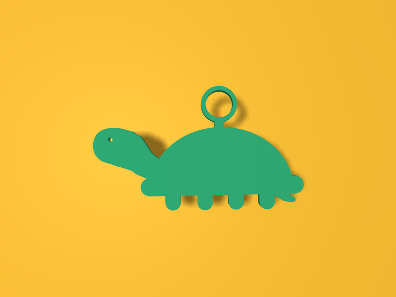Turtle Keychain! : Toybox - 3D Print Your Own Toys
