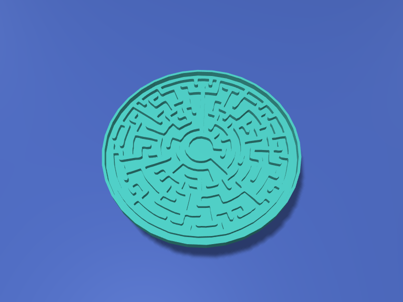 Maze Coaster : Toybox - 3D Print Your Own Toys