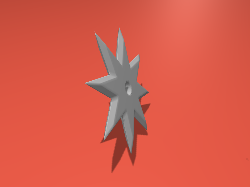 8 Point Shuriken : Toybox - 3D Print Your Own Toys
