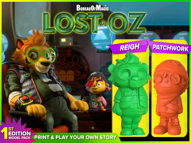 Lost in Oz: Dorothy and Toto Quick Prints : Toybox - 3D Print Your Own Toys