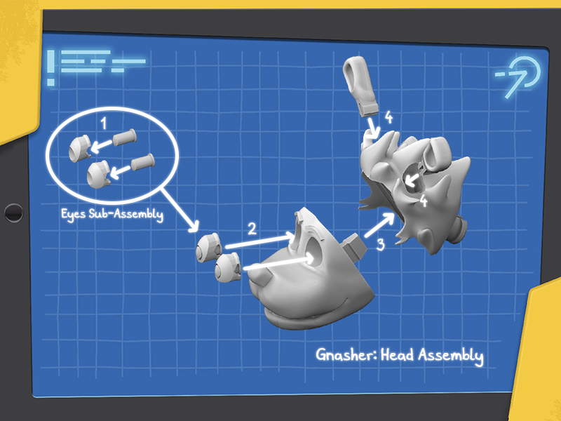 Gnasher (Dennis and Gnasher) : Toybox - 3D Print Your Own Toys