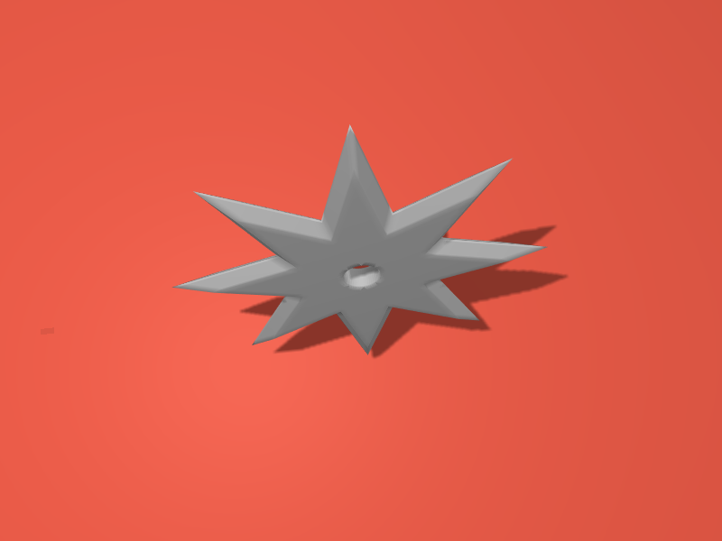 8 Point Shuriken : Toybox - 3D Print Your Own Toys